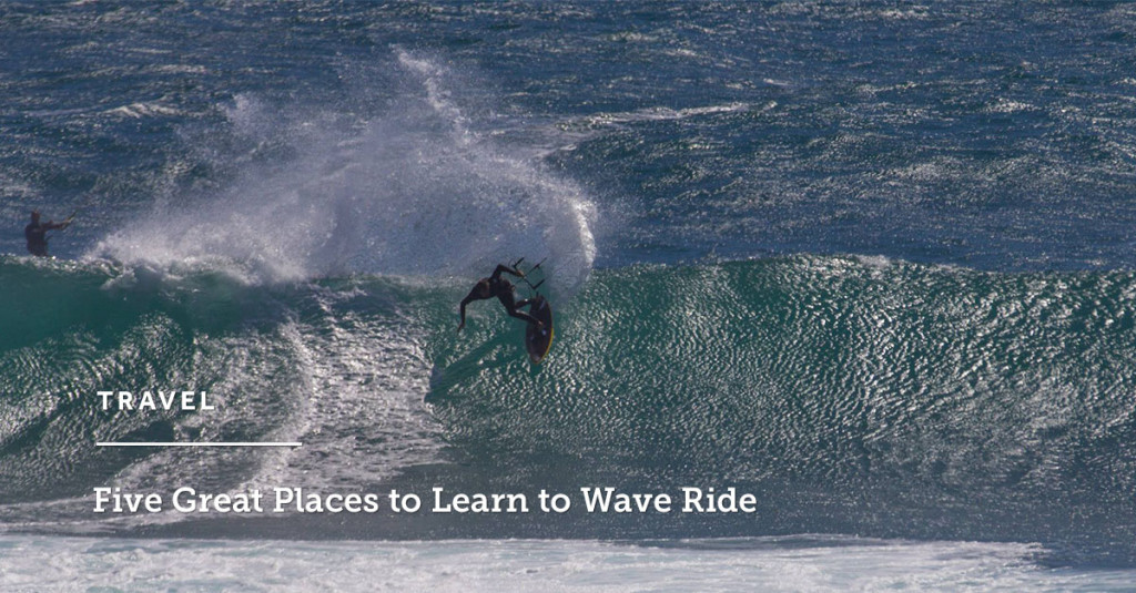 Best place to learn to wave ride, kitesurf strapless