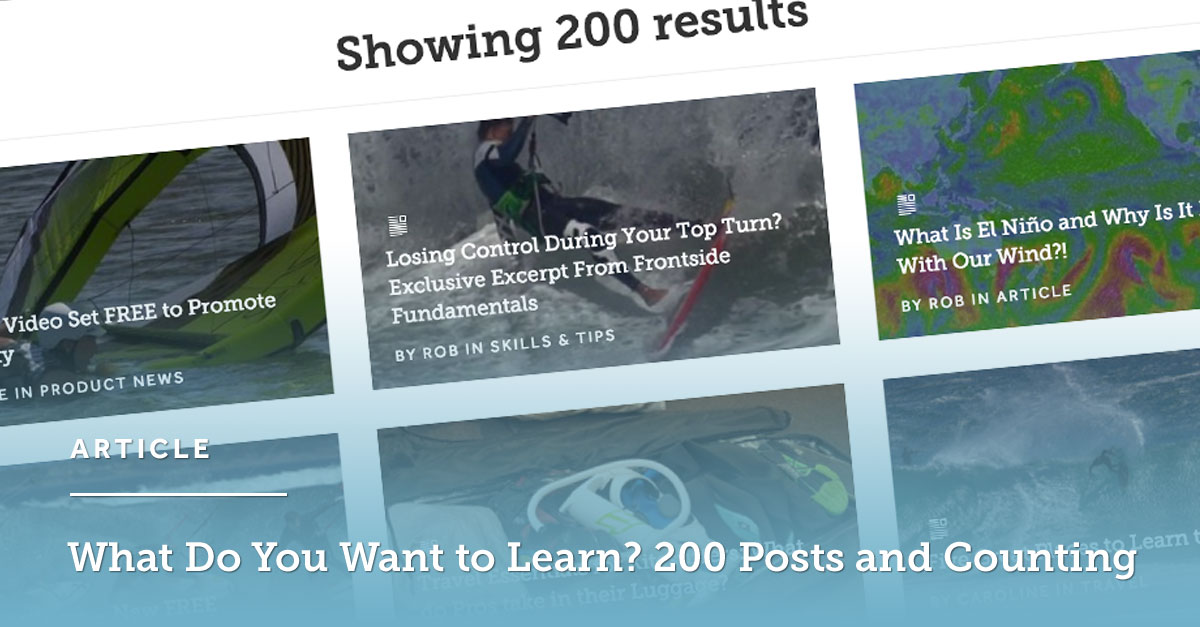 What do you want to learn about? Two hundred blog posts and counting ...